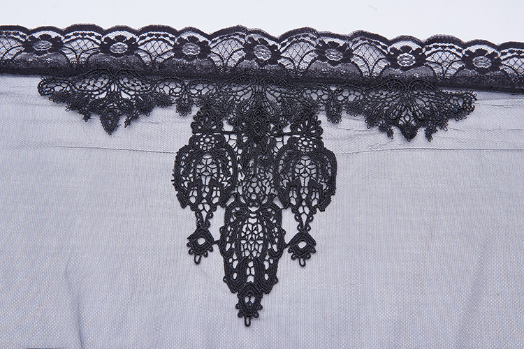 Gothic Zombie Bride Gradient Veil