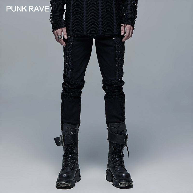 PUNK RAVE Punk Elastic Woven Long Pant WK-472NCM