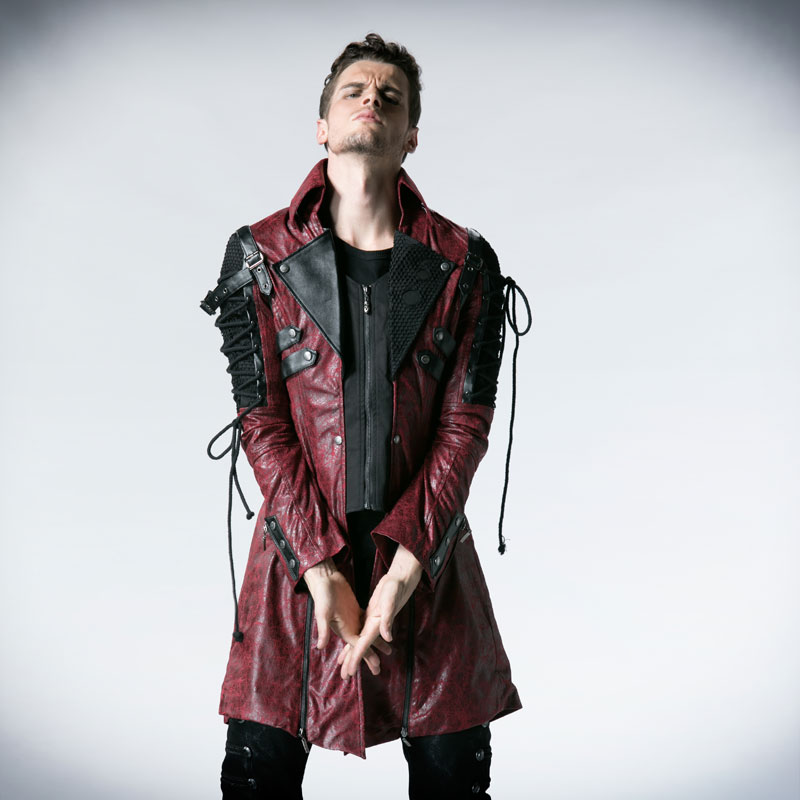 PUNKRAVE leather long Coat