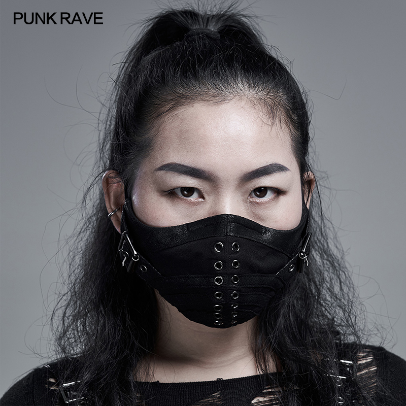 PUNKRAVE Punk style metallic mask
