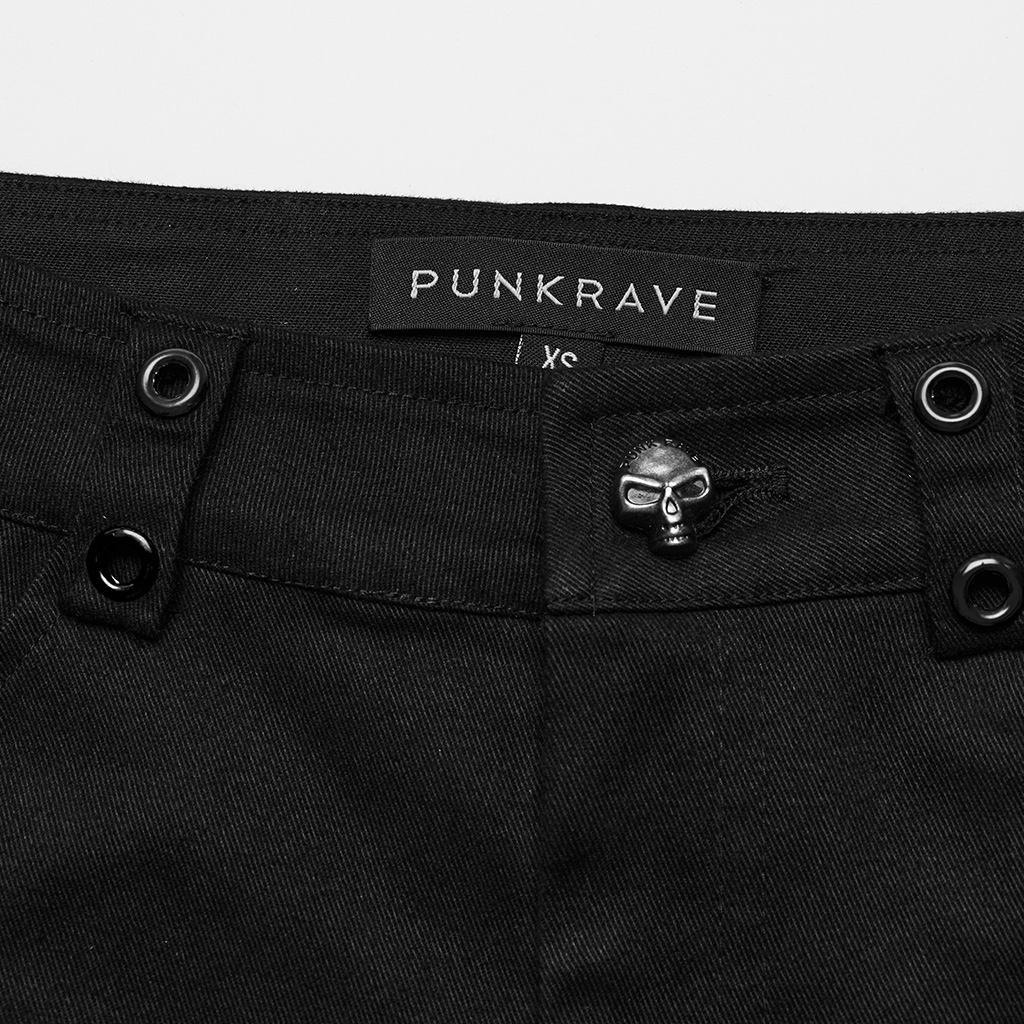 Punk Rave Micro-Elastic Twill Woven And Spider Web Fabric Tearing Apart ...