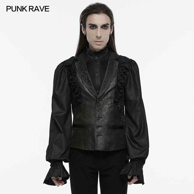 Adjustable Back Waist Loop Fake Two-Piece With A 3d Ruffles Goth ...